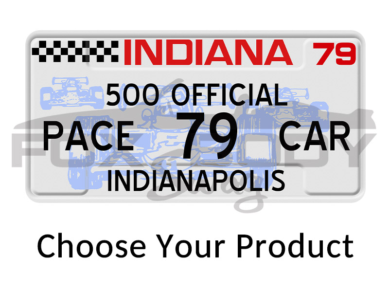1979 Indy Pace Car License Plate Design - Fox Body Swag